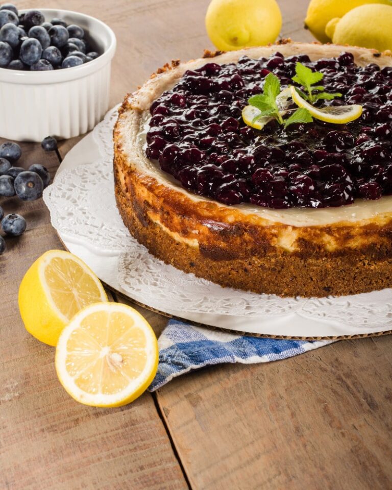 Lemon Blueberry Cheesecake – Kitchen Lap
